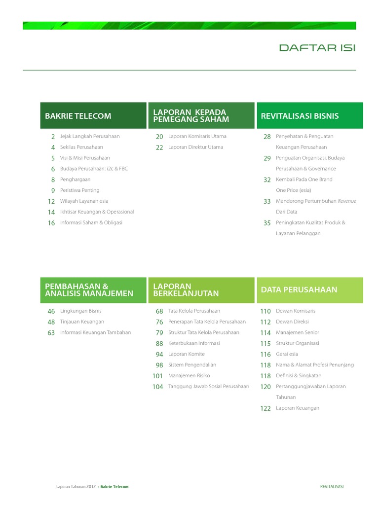 Revitalisasi Bakrie Telecom 2012 | PDF | Pengelolaan Keuangan & Uang