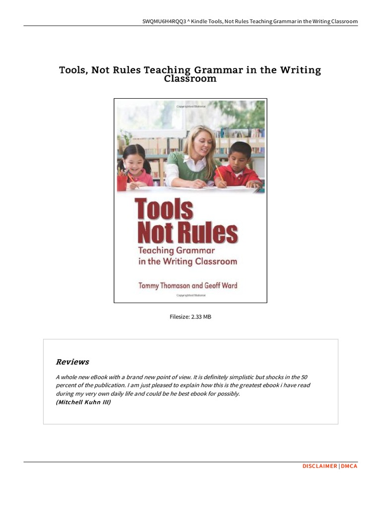 Tools Not Rules Teaching Grammar in The Writing | Download Free PDF | E ...