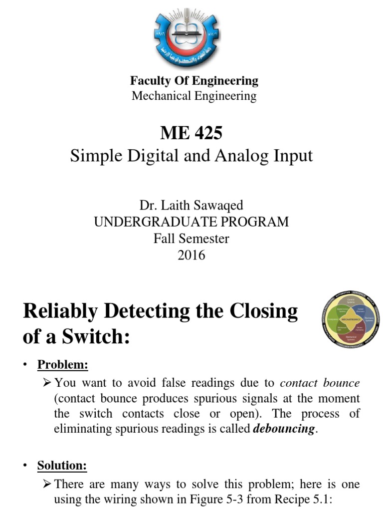 Simple Digital and Analog Input | PDF | Voltage | Switch