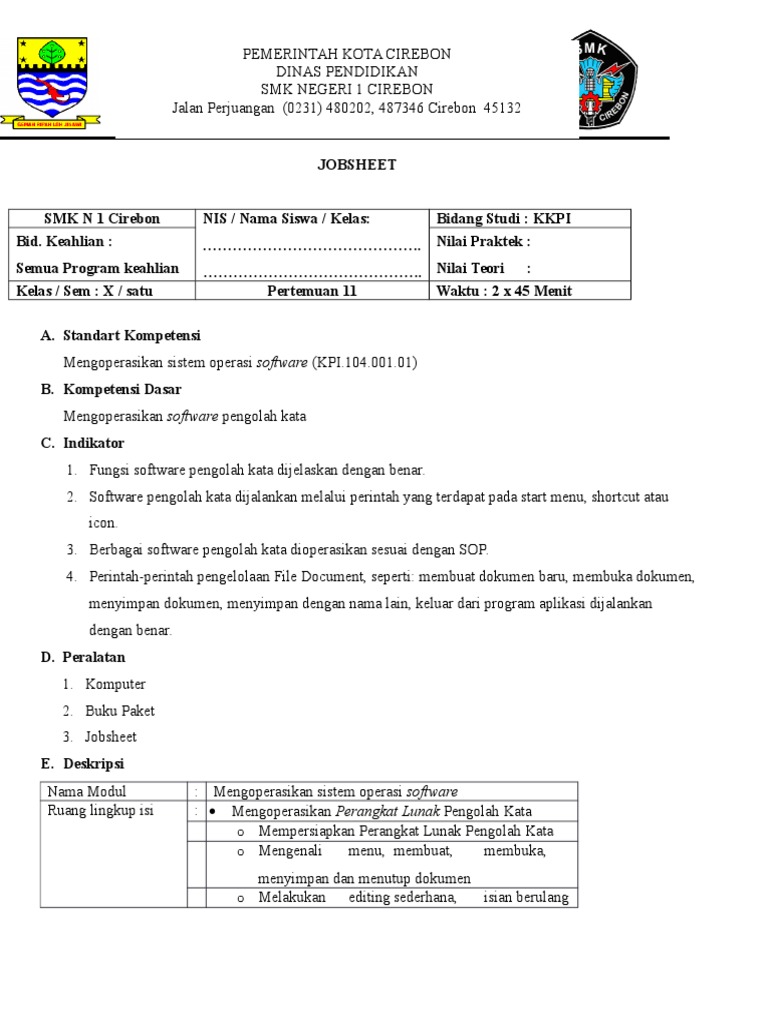 Jobsheet 11 | PDF | Komputer | Teknologi & Rekayasa