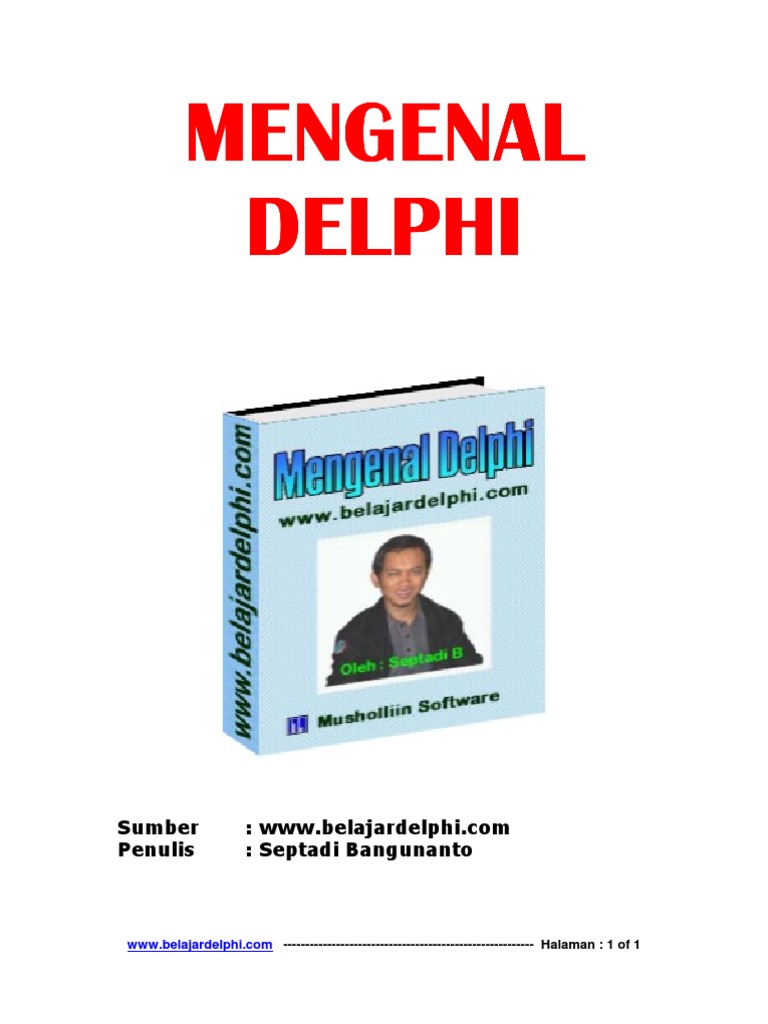 EBook Mengenal Delphi | PDF | Game & Aktivitas
