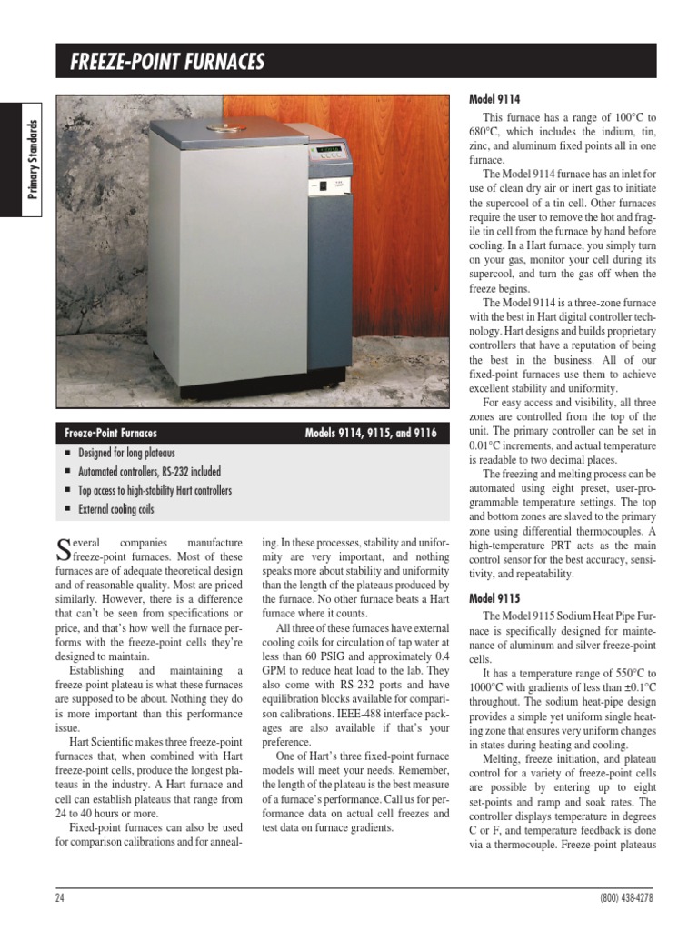 p024-025 - Freeze-Point Furnaces Models 9114, 9115, and 9116 | PDF ...