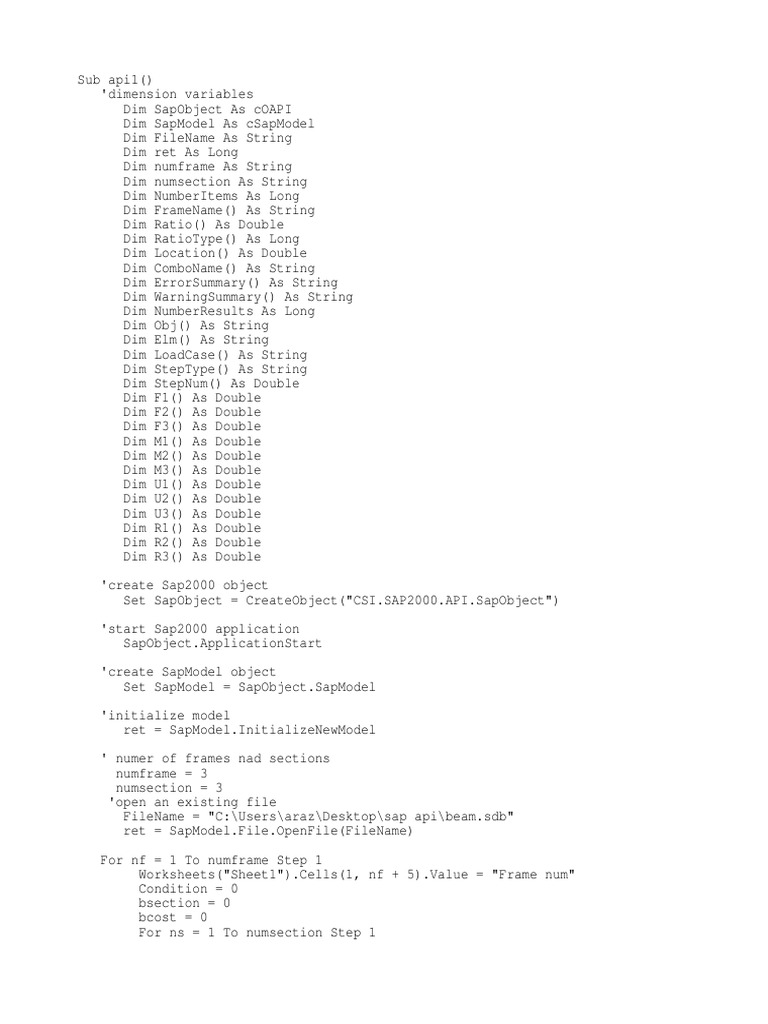 API Code For Truss Optimizer | PDF | Computer Programming | Computing
