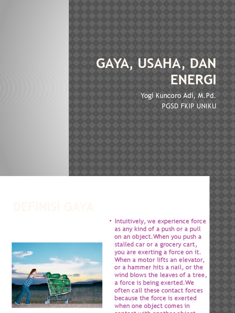 3 Gaya, Usaha, Dan Energi | PDF