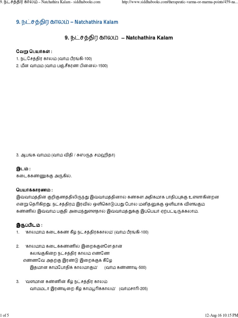Natchathira Kaalam | PDF