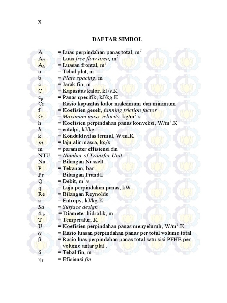 Daftar Simbol Teknik Termodinamika | PDF | Social Science | Teaching ...