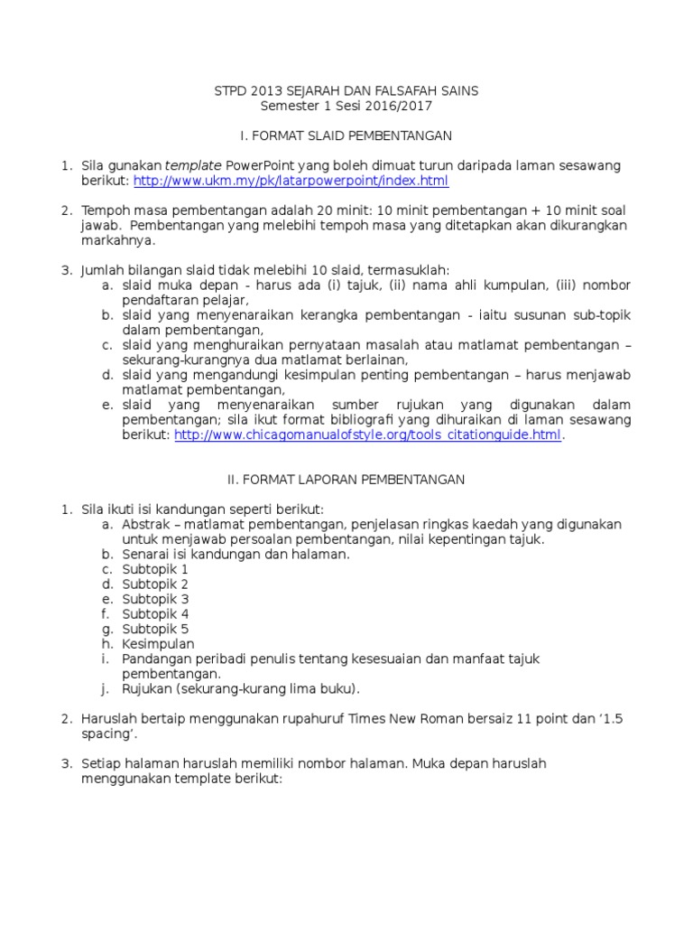 Format Slaid Dan Laporan Pembentangan | PDF