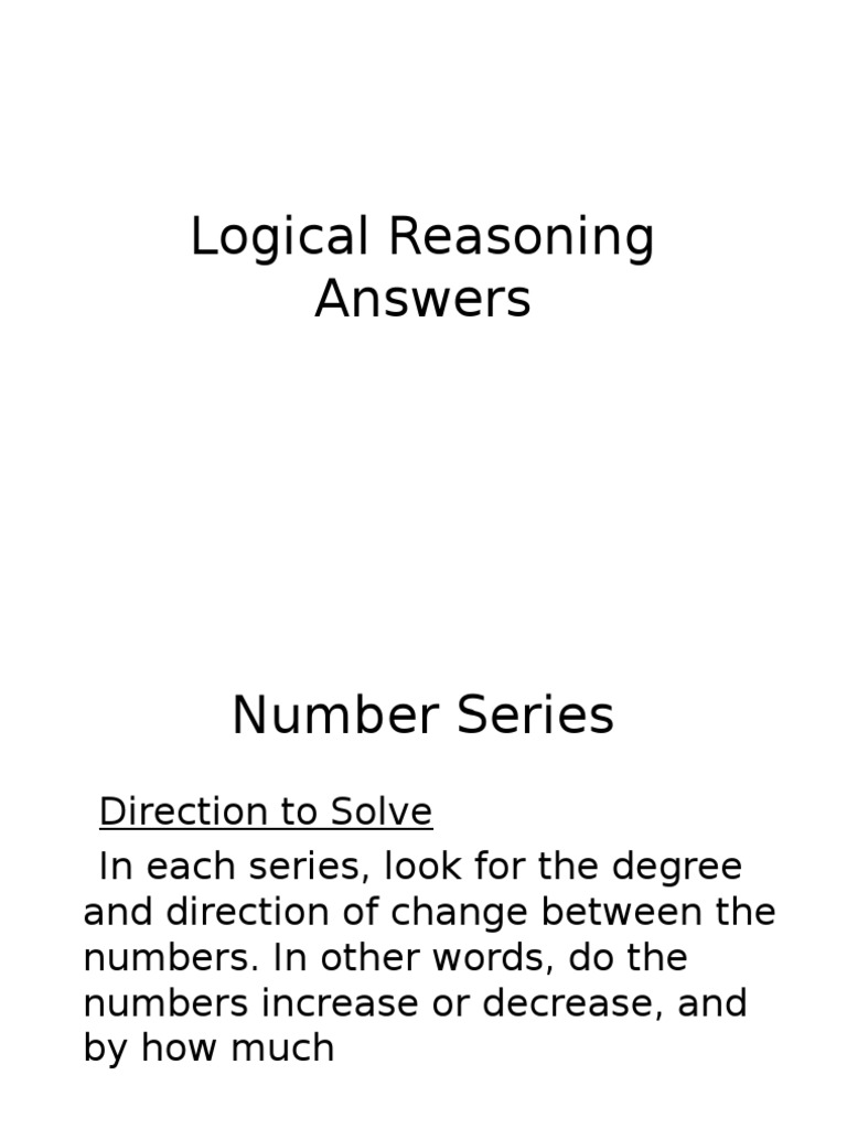 133 Questions Logical Reasoning Answers | PDF | Leisure | Sports