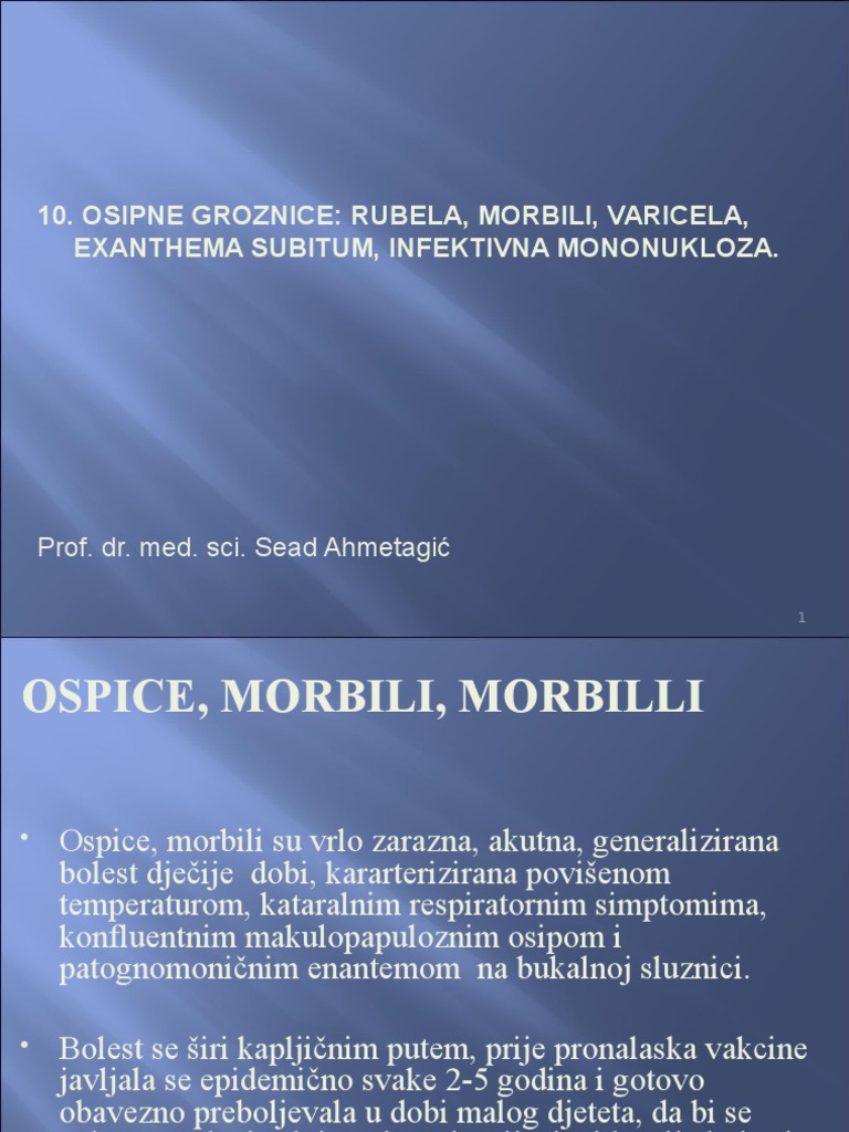 Osipne Groznice | PDF