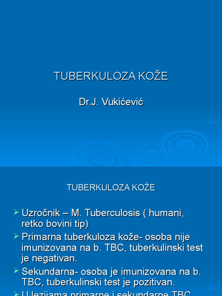 Tuberkuloza Kože | PDF