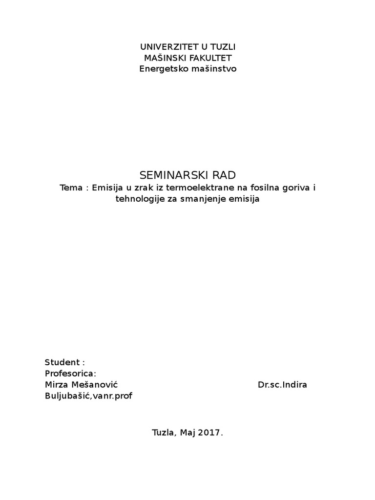 PiRES - Seminarski-Mirza Mešanović | PDF
