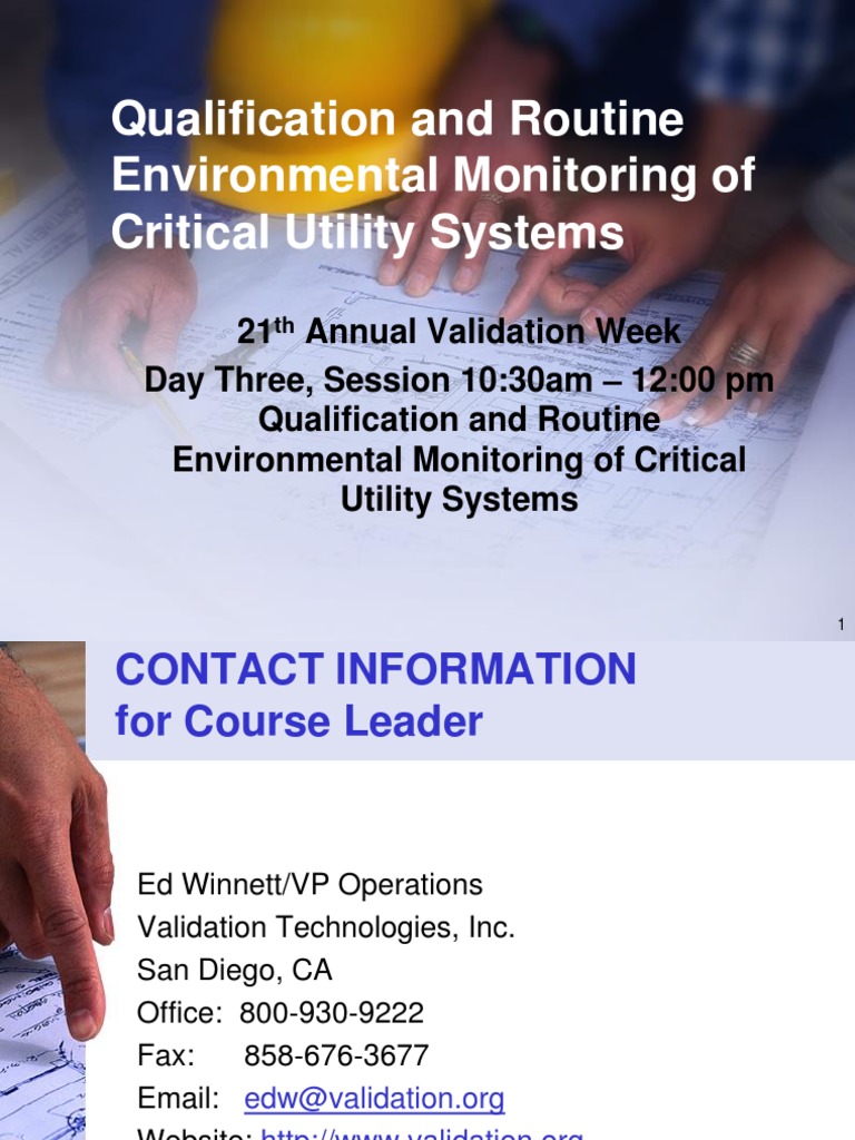 Validation Plan Protocol | PDF | Environmental Monitoring ...
