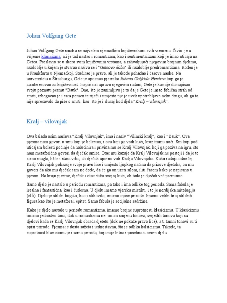 Johan Volfgang Gete | PDF