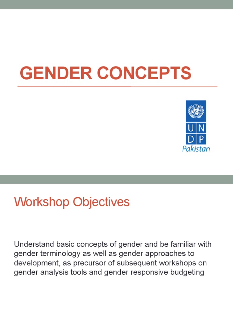 Gender Concepts Workshop Guide | PDF | Gender Role | Gender