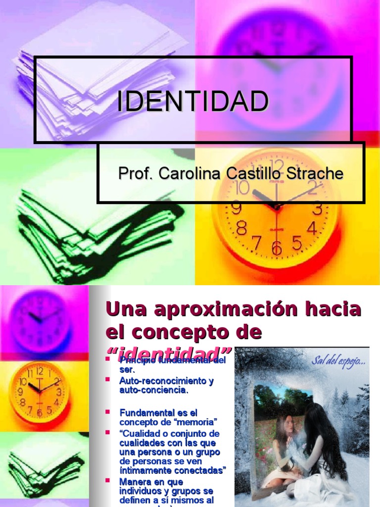 IDENTIDAD | PDF | Concepto | Comunidad