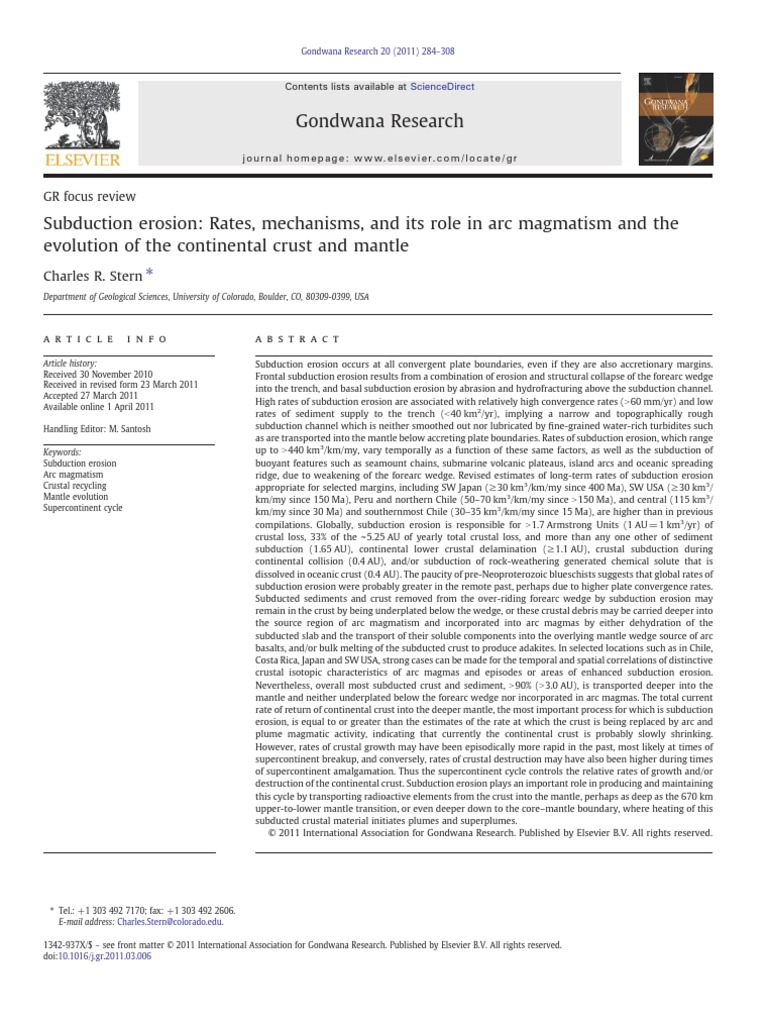 Gondwana Research | PDF | Plate Tectonics | Crust (Geology)
