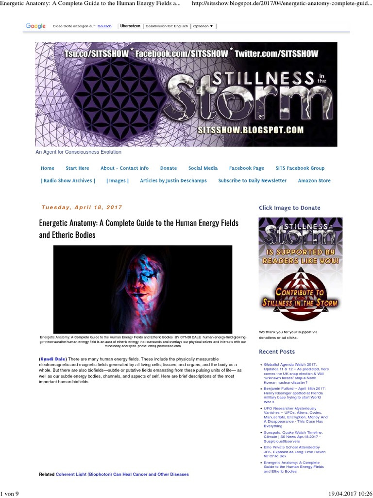 Energetic Anatomy - A Complete Guide To The Human Energy Fields and ...