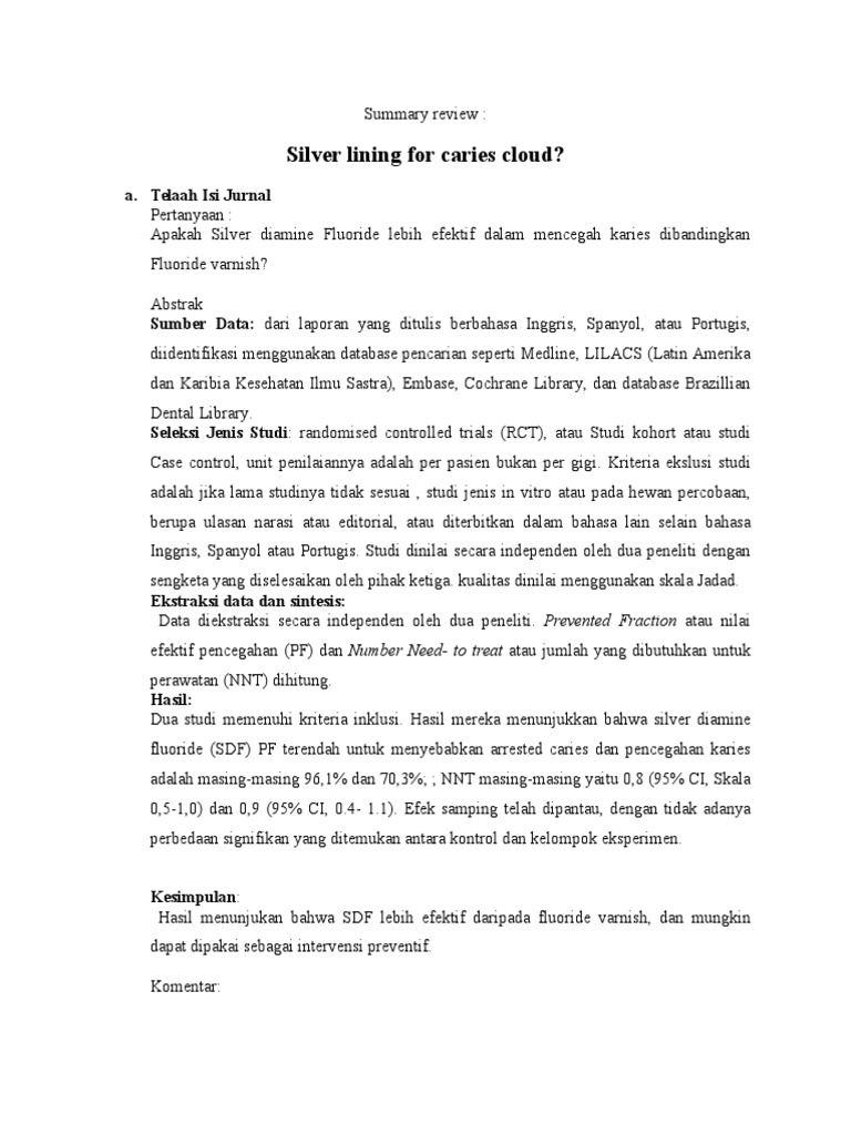 Summary Review Jurnal - Lisa | PDF