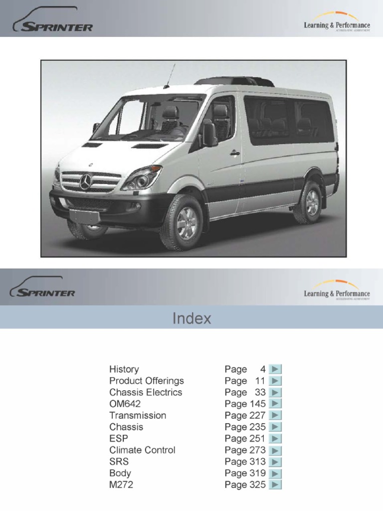 Sprinter Tech Overview 2000 2010 | PDF
