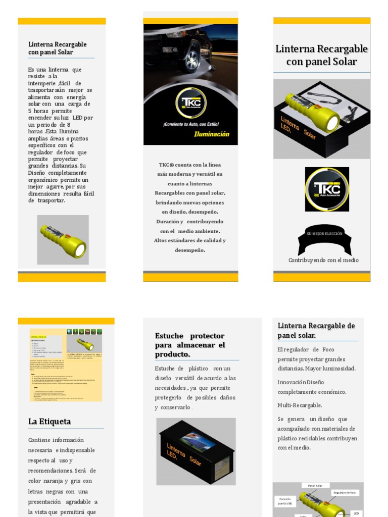 Brochure Linterna. | PDF | Energía y recursos | Science