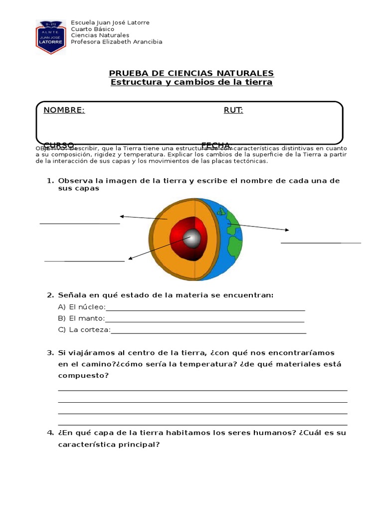 Estructura y Cambios de La Tierra | PDF | Tierra | Tsunami