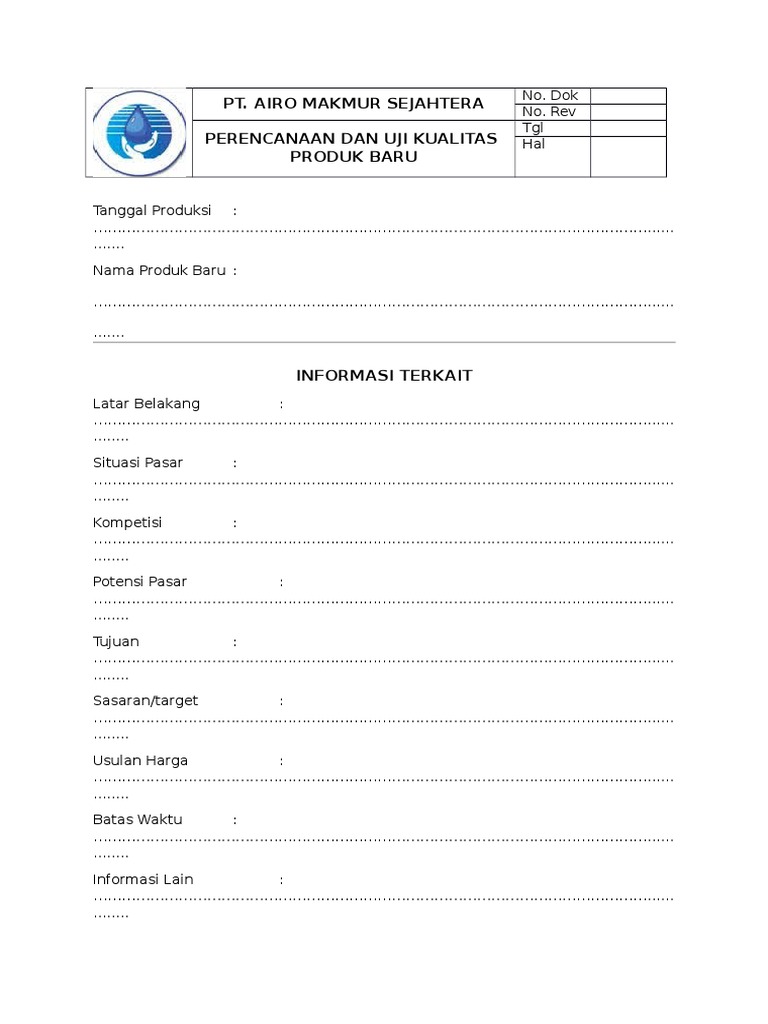 Rencana Produksi Magna Kemasindo | PDF