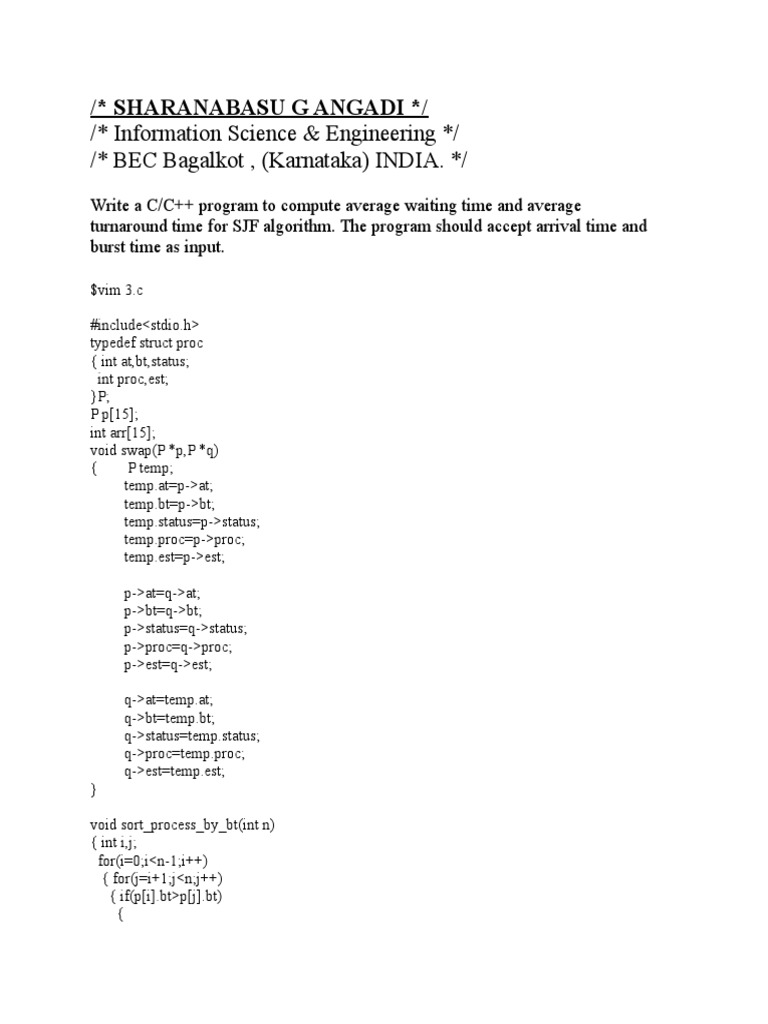 Information Science & Engineering / / BEC Bagalkot, (Karnataka) INDIA ...