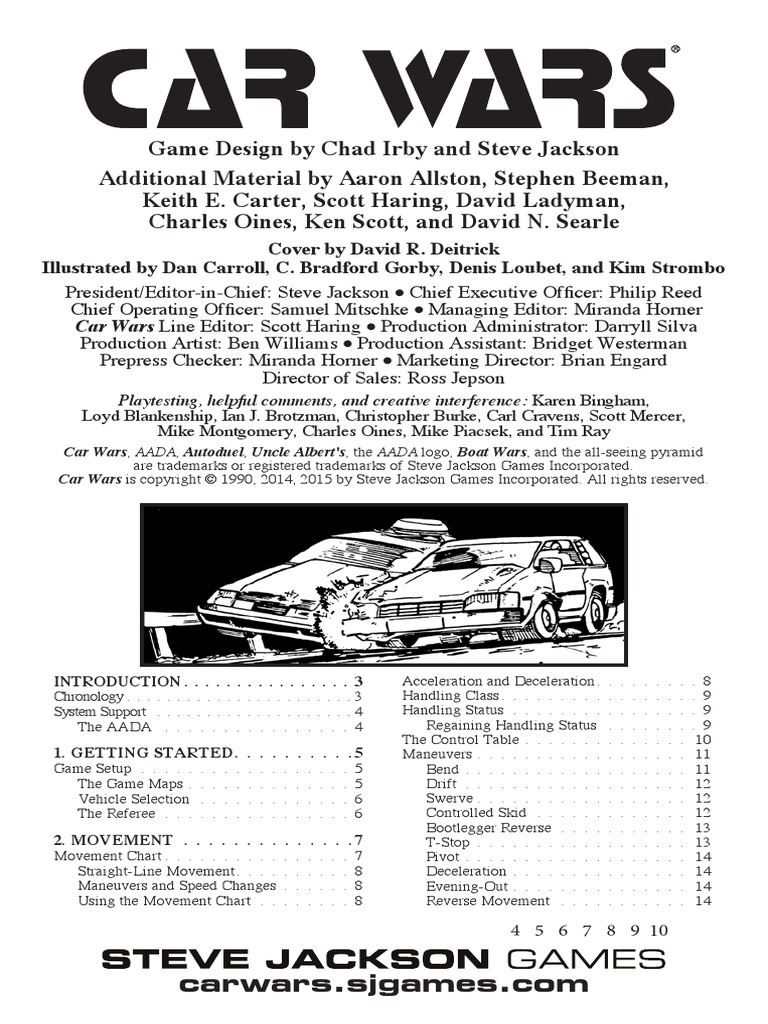 Car Wars Classic | PDF | Tire | Suspension (Vehicle)