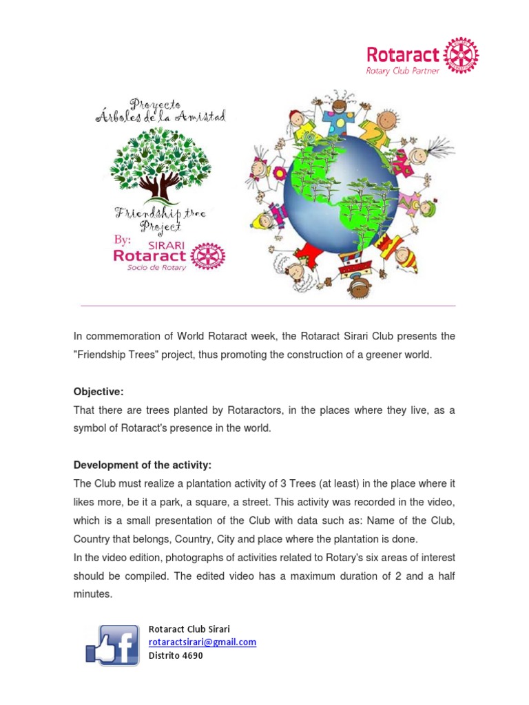 Planting Friendship Trees: A Rotaract Club Project to Promote ...