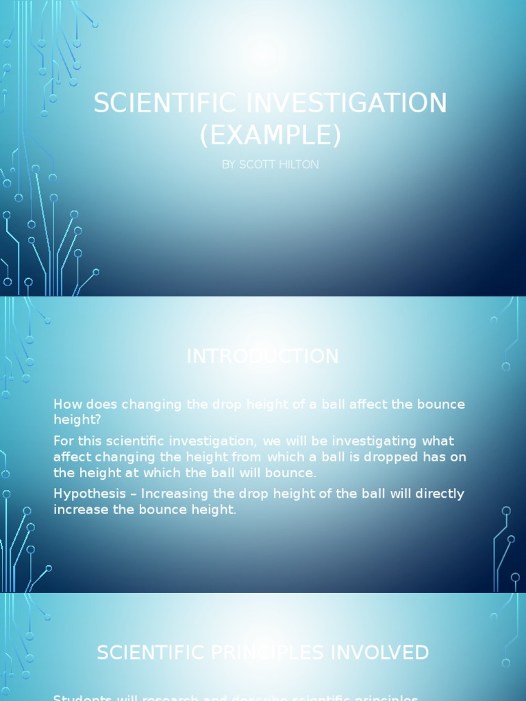 Scientific Investigation Powerpoint | PDF