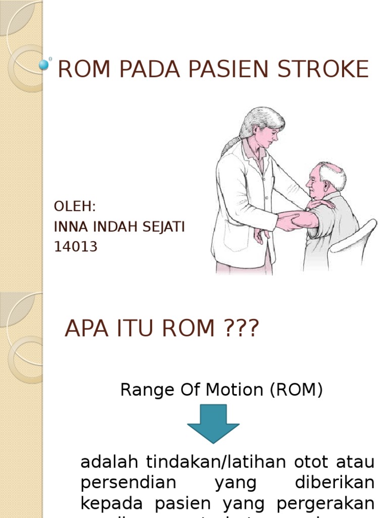 Rom Pada Pasien Stroke | PDF