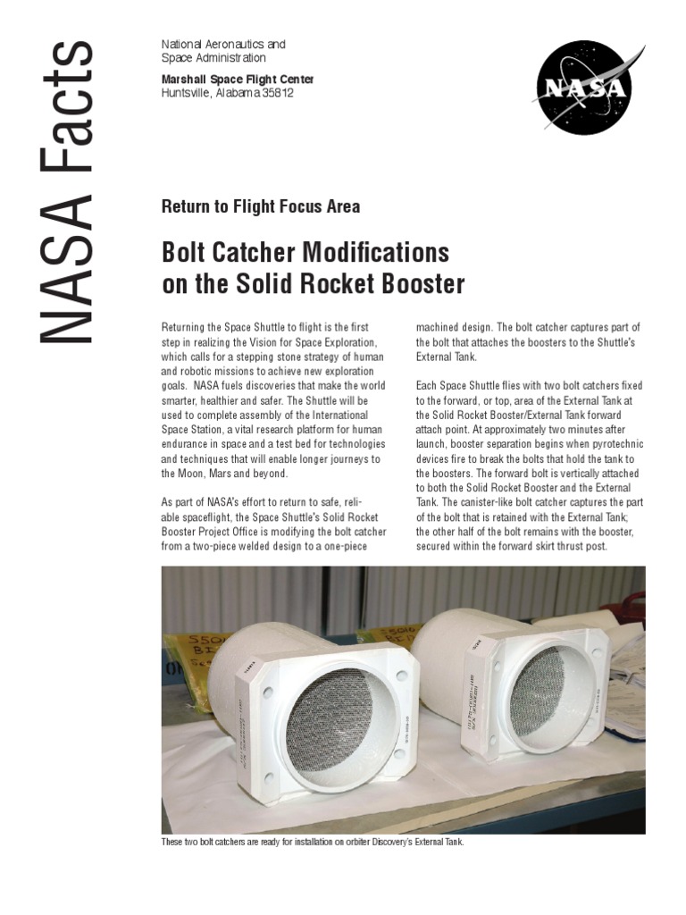 NASA 114018main Bolt Catcher FS | Space Shuttle External Tank | Space ...