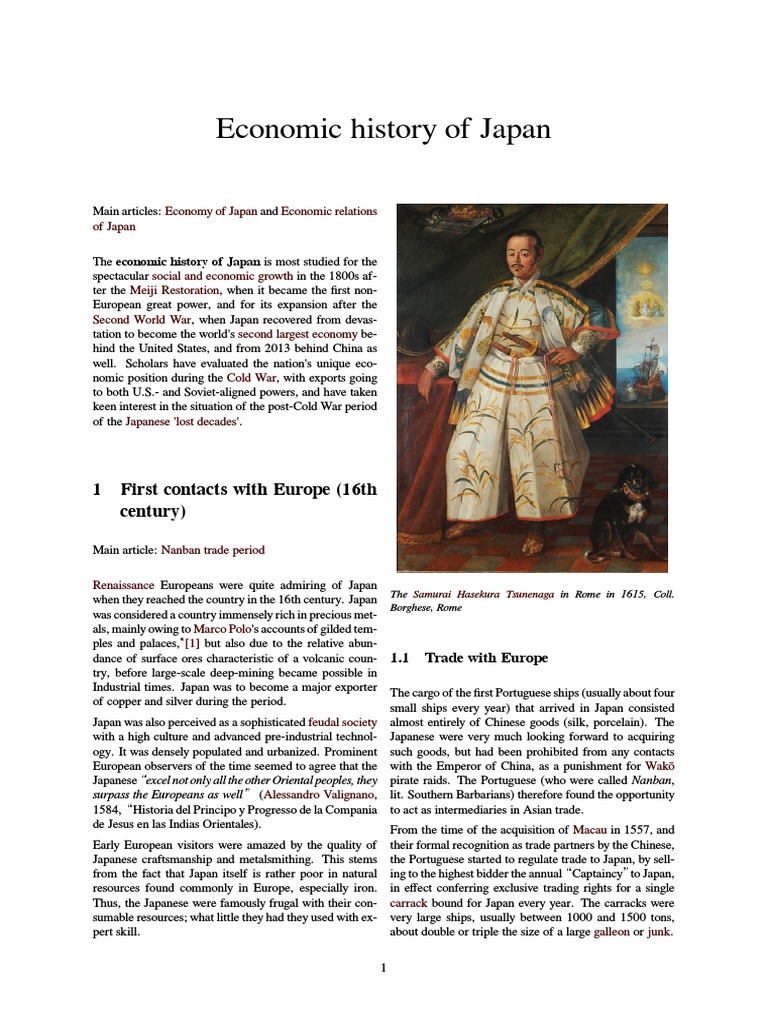 Economic History of Japan | PDF | Economic Growth | Japan