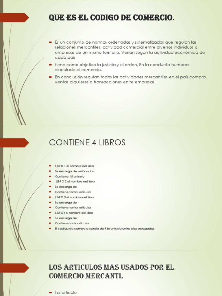 Que Es El Codigo de Comercio | PDF | Instituciones sociales | Ciencias ...