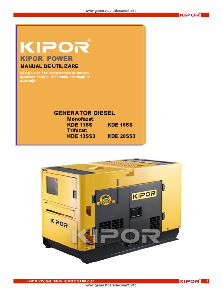 Kipor Kde11ss PDF | PDF