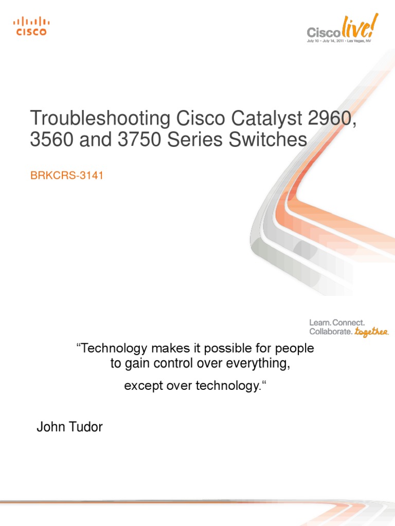 Troubleshooting Cisco Catalyst 2960 3560 and 3750 Series Switches | PDF | Networking Standards ...
