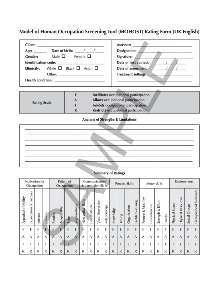 Mohost v2 0 Uk Rating Form PDF | PDF