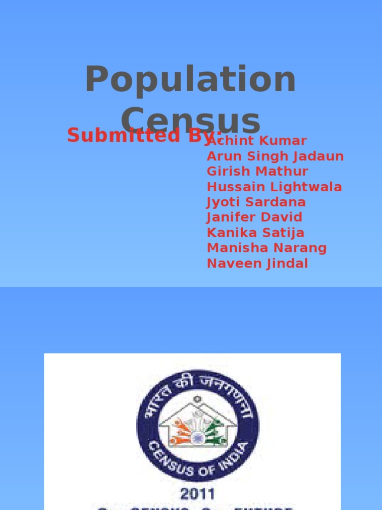 Population Census in India | PDF | Census | Identity Document