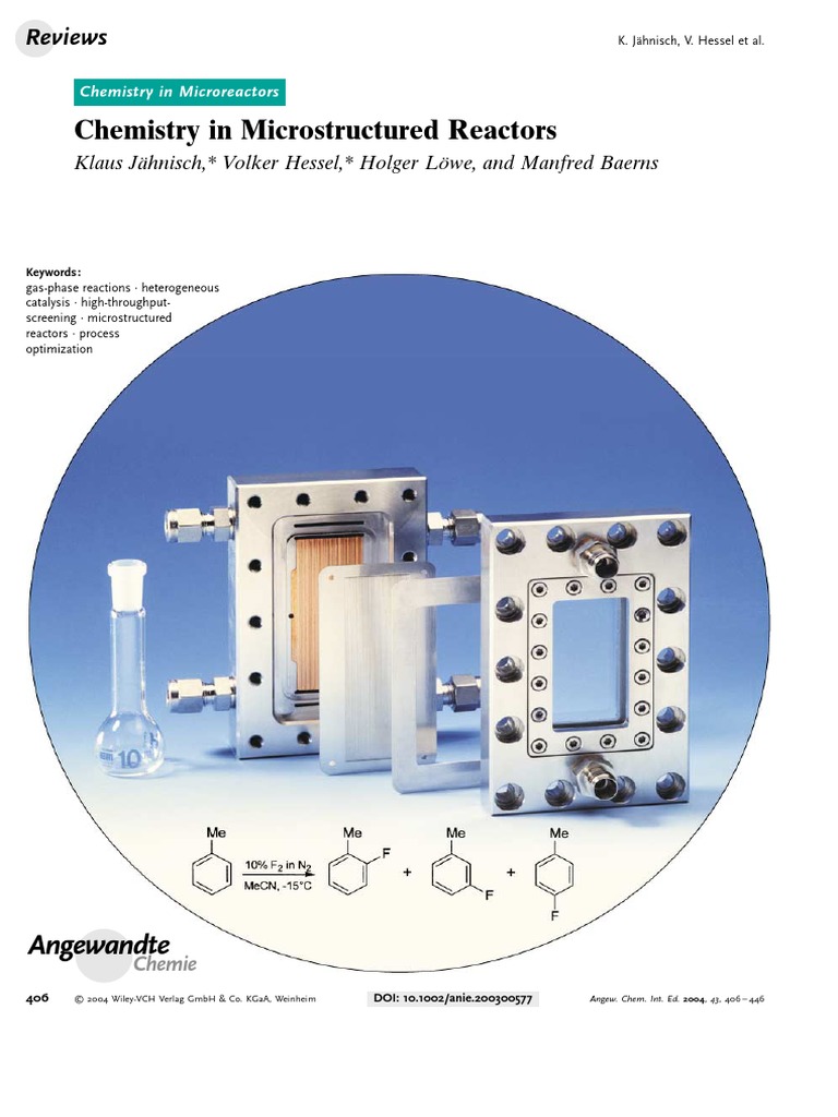 Chemistry in Microstructured Reactors | PDF | Chemical Reactor ...