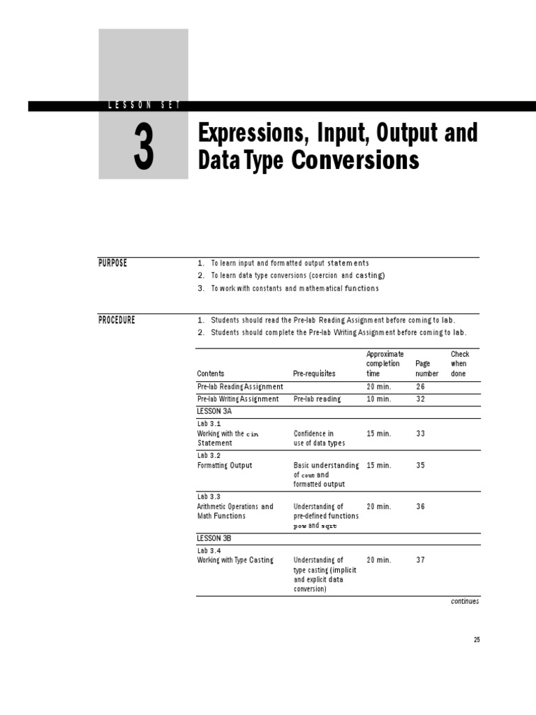 LM - Chapter 03 PDF | PDF | Data Type | Input/Output