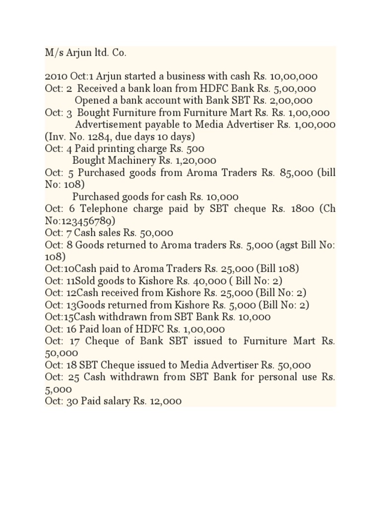 Tally Example Sum | Expense | Banks