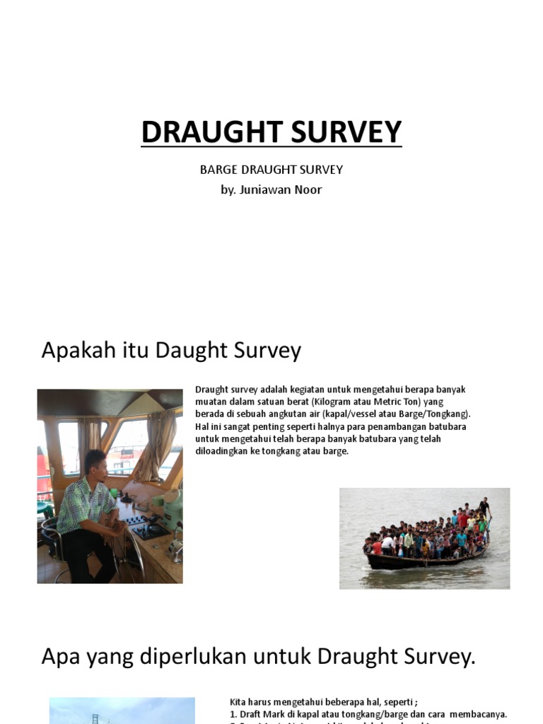 Barge / Tongkang Draught Survey by Juniawan Noor | PDF