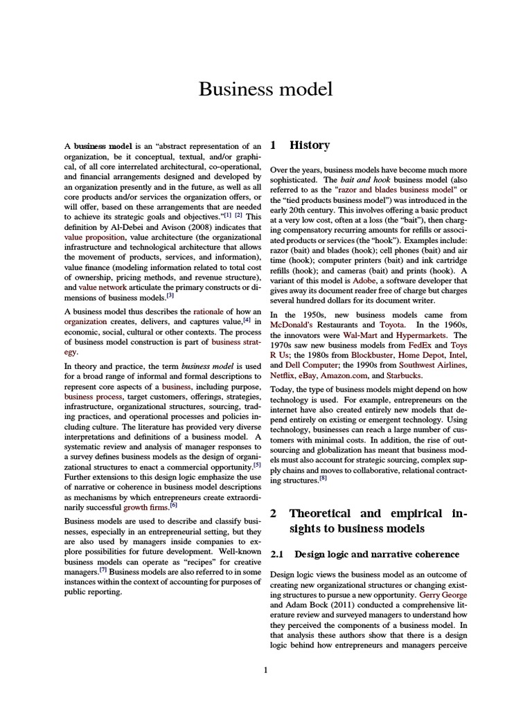 Business Model | PDF | Business Model | International Financial ...