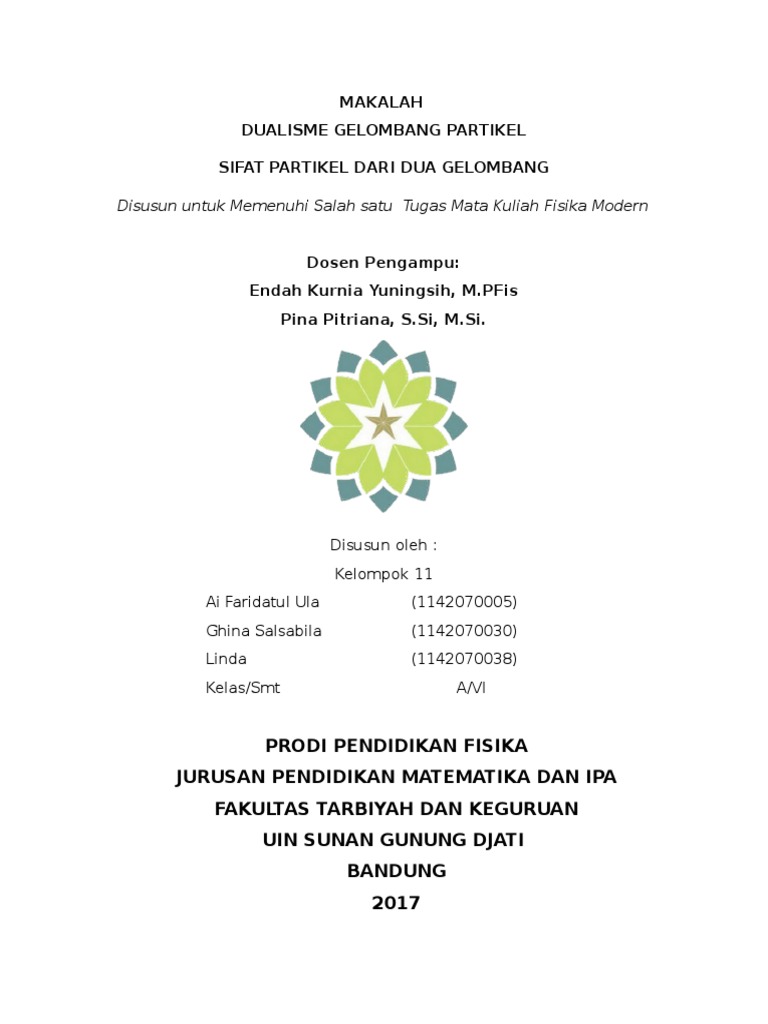 Makalah Fismod Efek Compton, Bremstrahlung Dan Produksi Pasangan | PDF | Sains & Matematika
