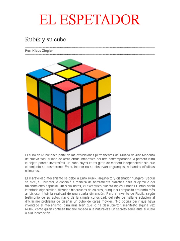 Rubik y su cubo | Matemáticas | Ciencia