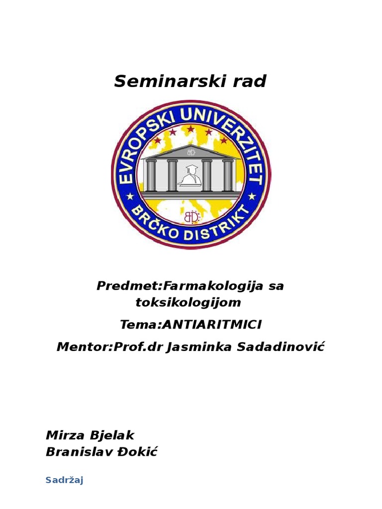 Antiaritmici | PDF