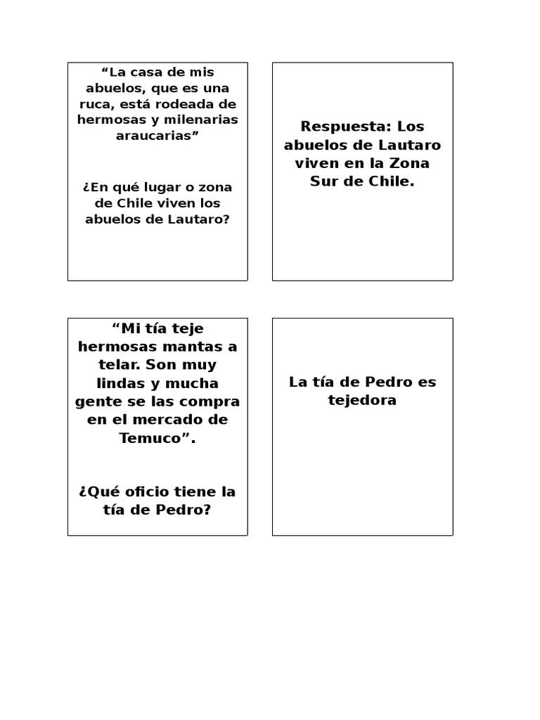 Tarjetas Inferencias | PDF