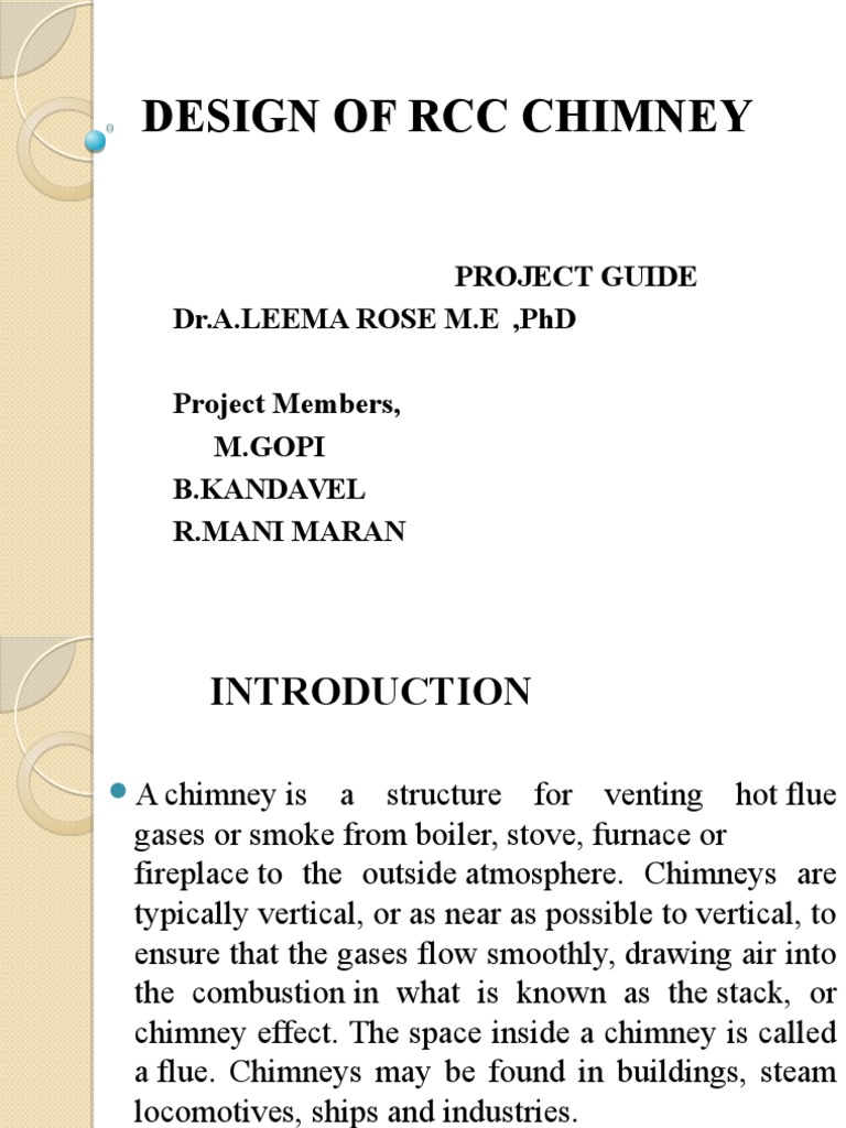 RCC Chimney Design Project Guide | PDF | Chimney | Architectural Elements
