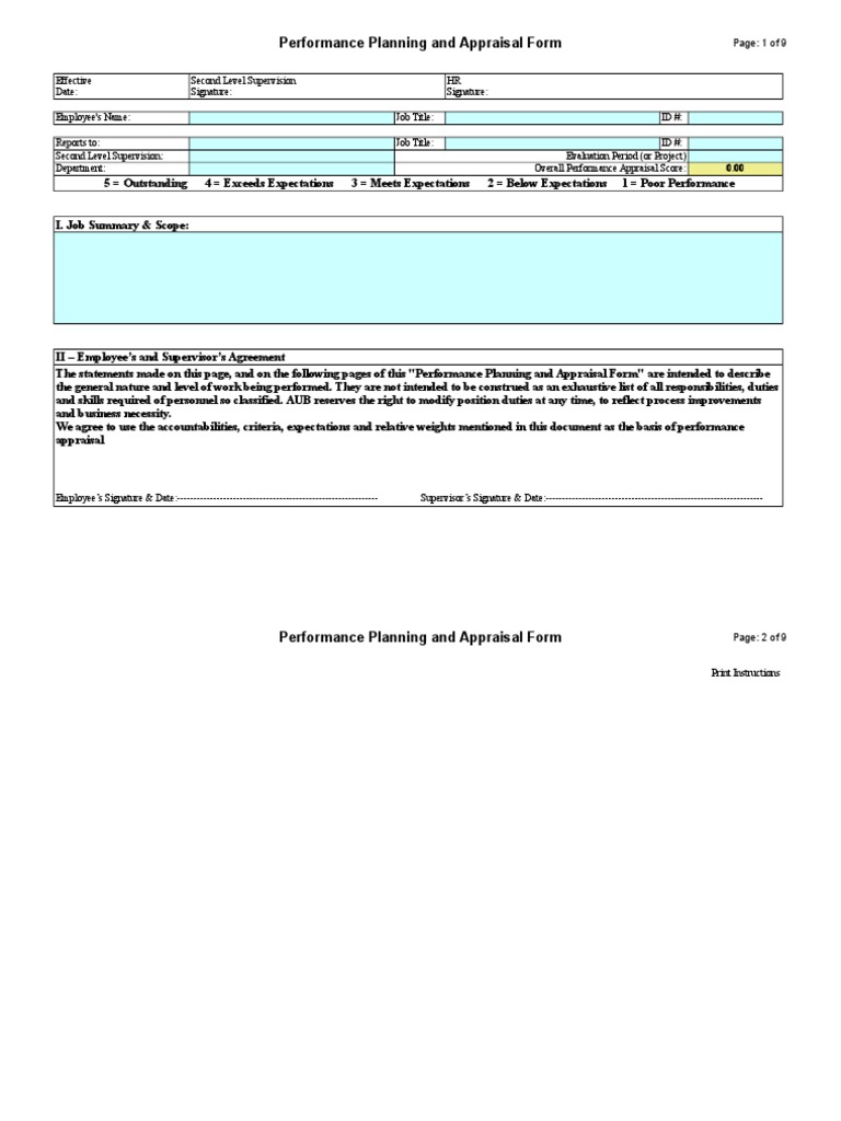 Ppaf - MG | PDF | Performance Appraisal | Employment