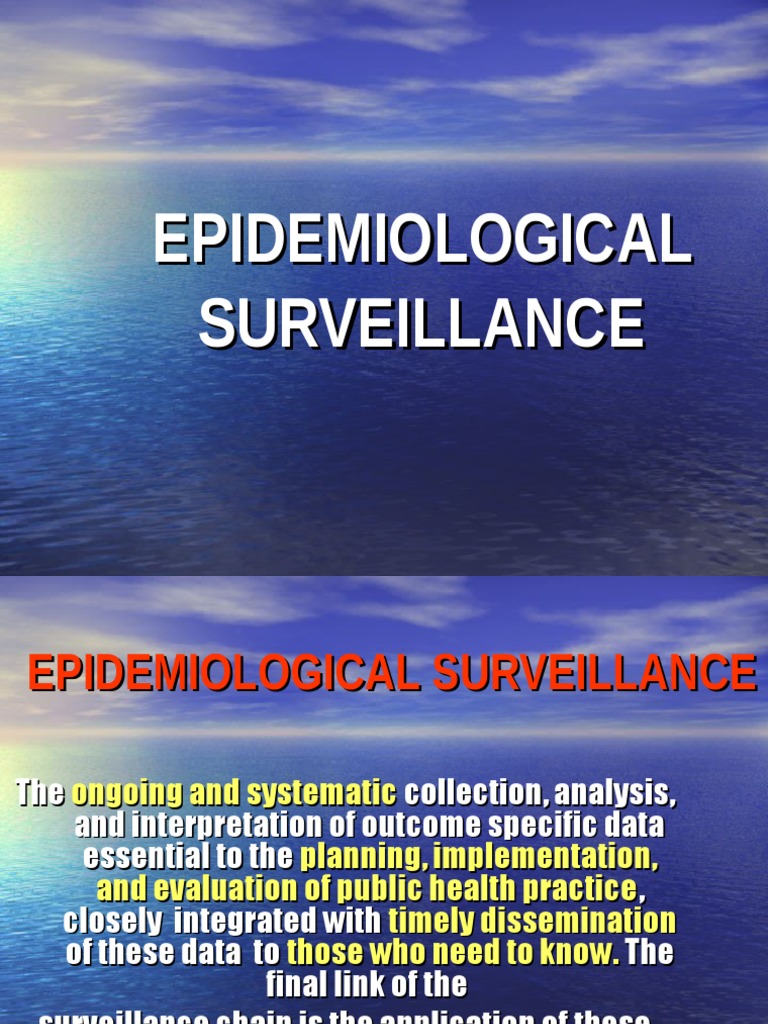 10 Epidemiological Surveillance | Epidemiology | Health Economics